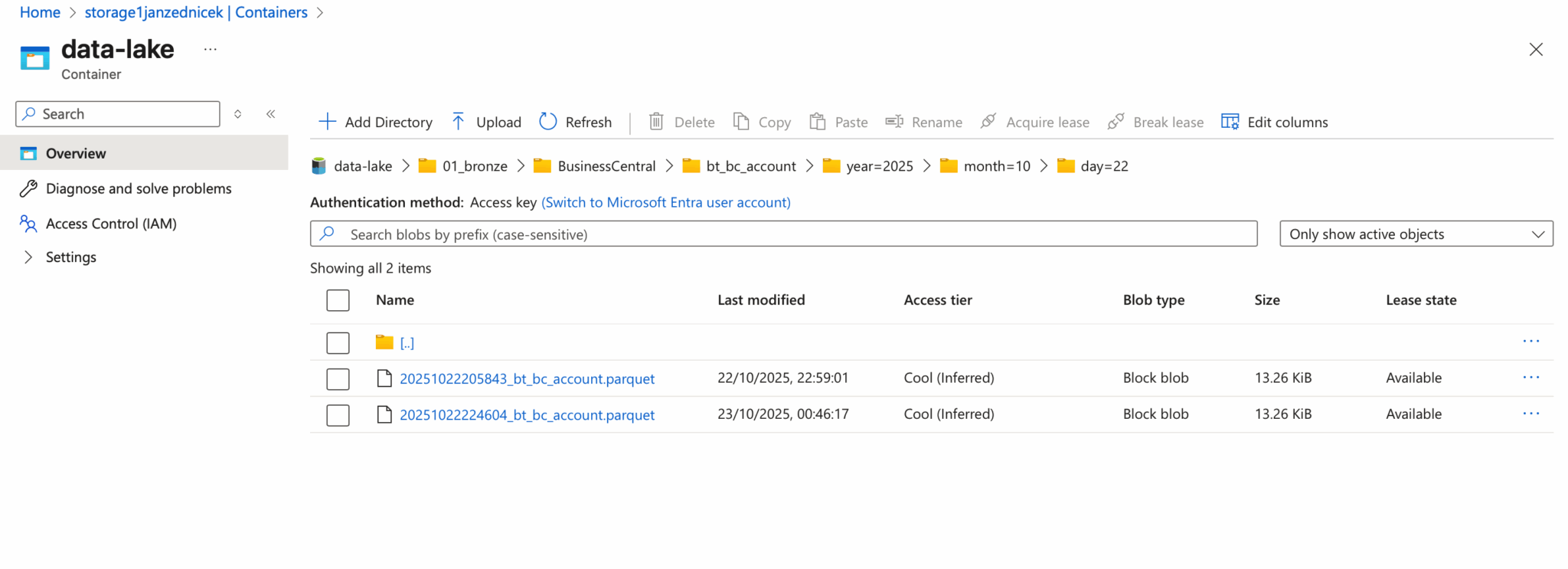 Fabric – ADLS Gen2 and Parquet – Configuring Storage and the Bronze ...